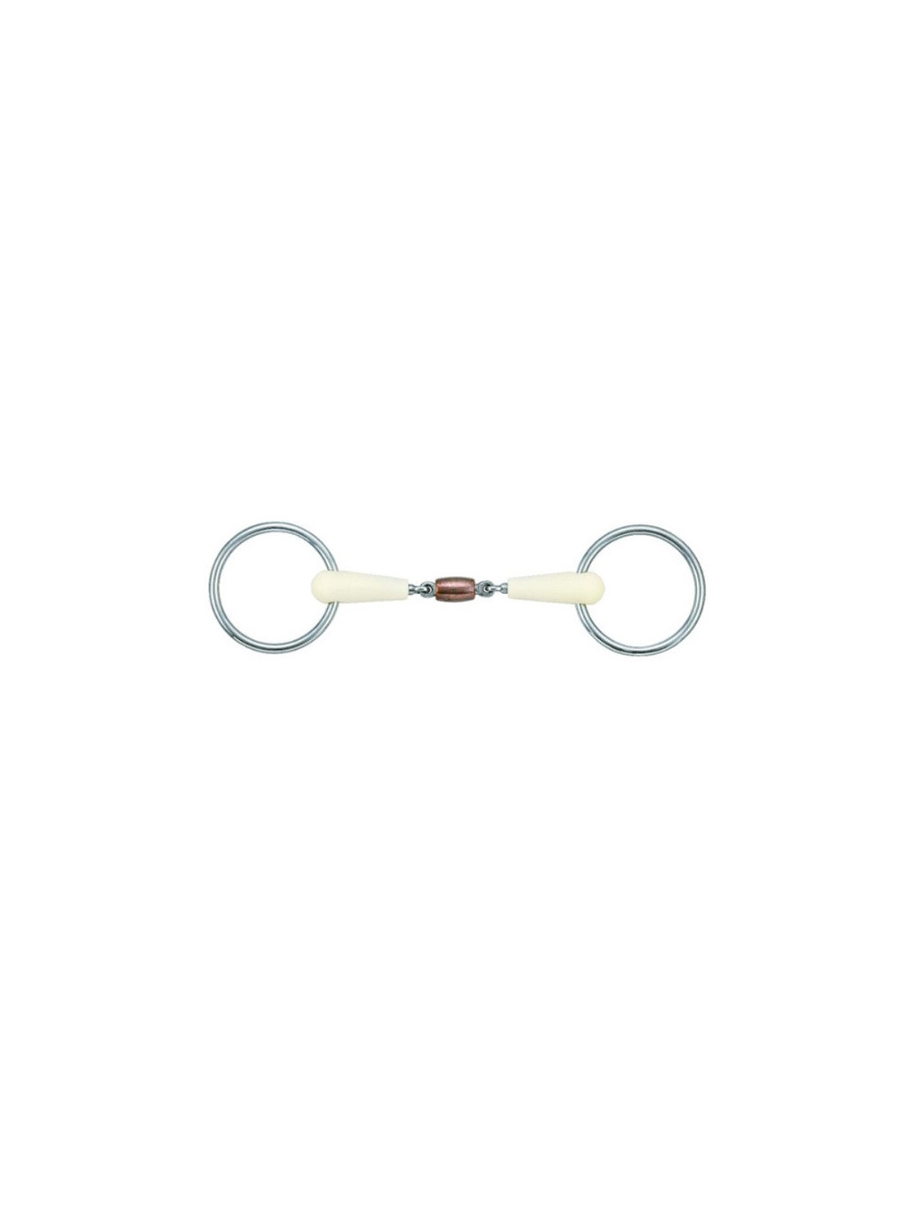 Mors simple double brisure rouleau en cuivre Happy Mouth