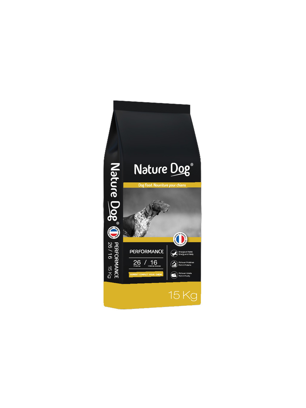 Croquettes Performance 26/16 Nature Dog 15kg - Chien