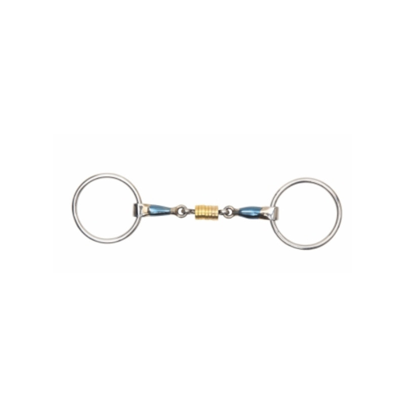 Mors simple double brisure rouleau en cuivre Happy Mouth