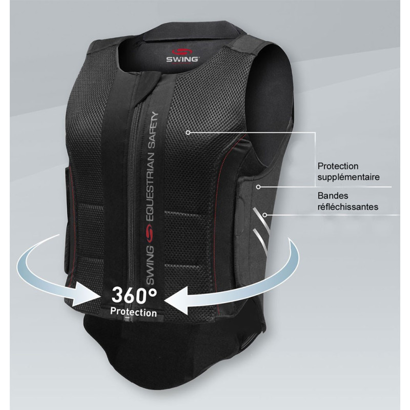 Protection de dos Equitation P07 Swing