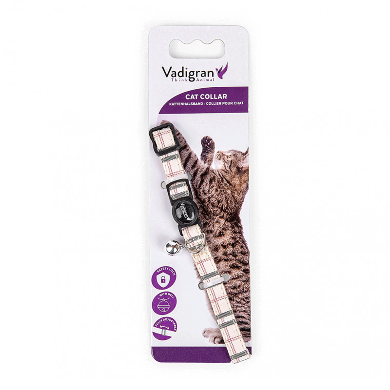 Collier pour chat Vadigran motif tartan écossais