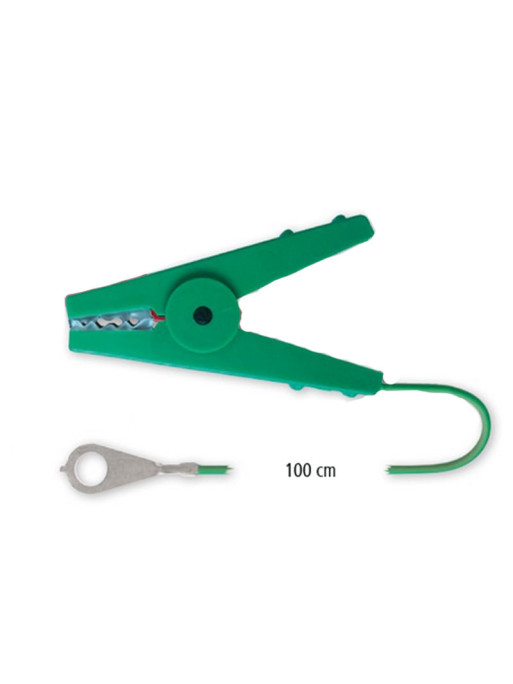 Pince et câble de connexion terre 1m AKO - Accessoire parc