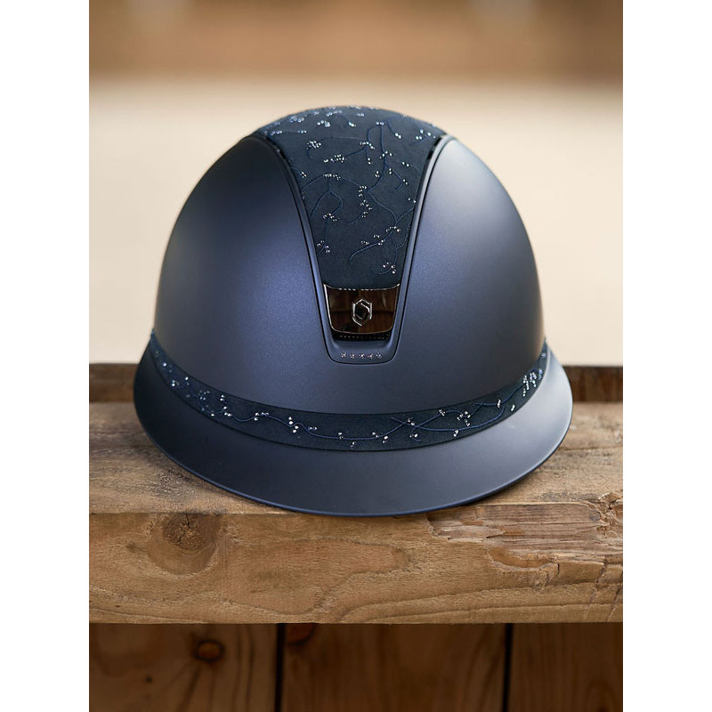 Casque Miss Shield Shadowmatt 2.0 Crystal Leaf 5 strass Samshield